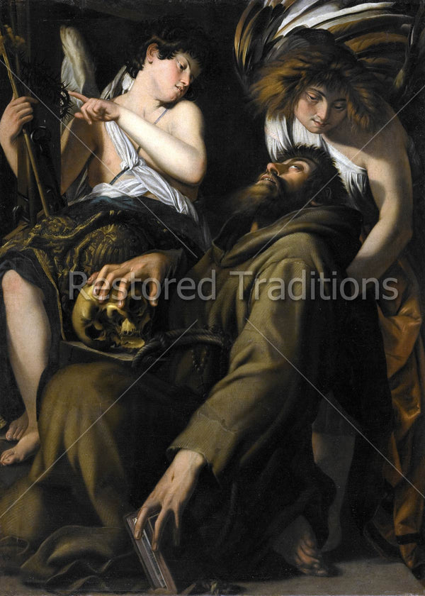 Francis of Assisi in Ecstasy | Stock Art in High Resolution - Restored ...
