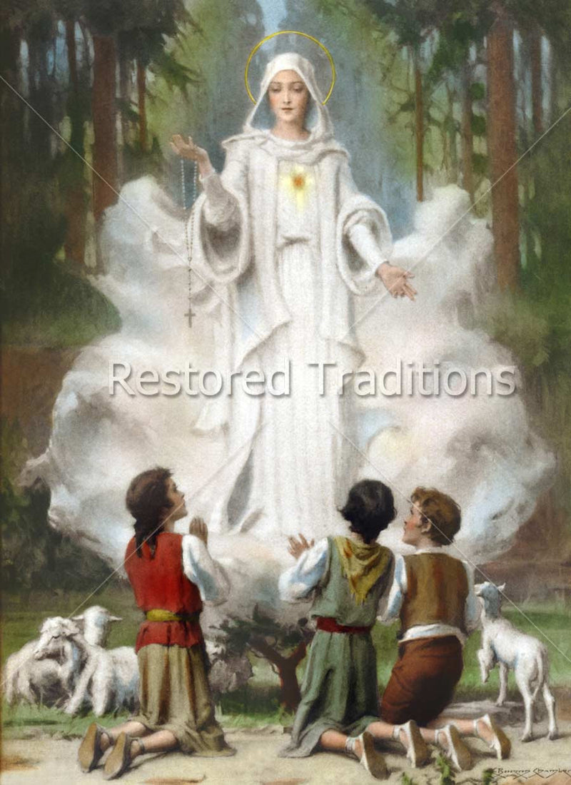 Our Lady of Fatima, Chambers | High Resolution Stock Art - Restored ...