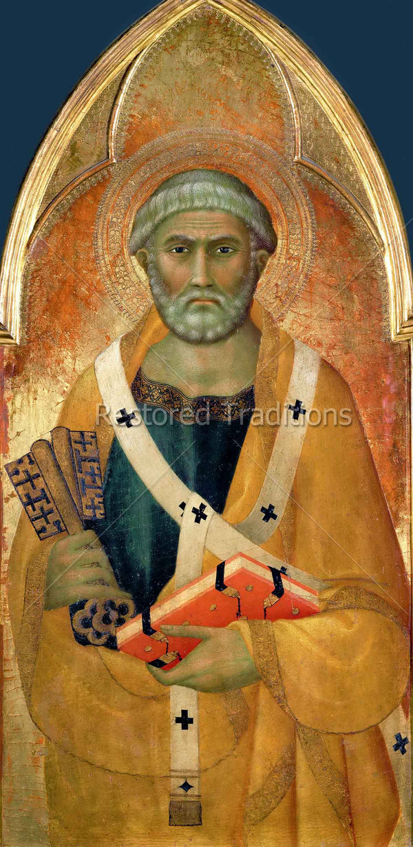 Saint Peter, First Pope | High-Quality Stock Art - Restored Traditions