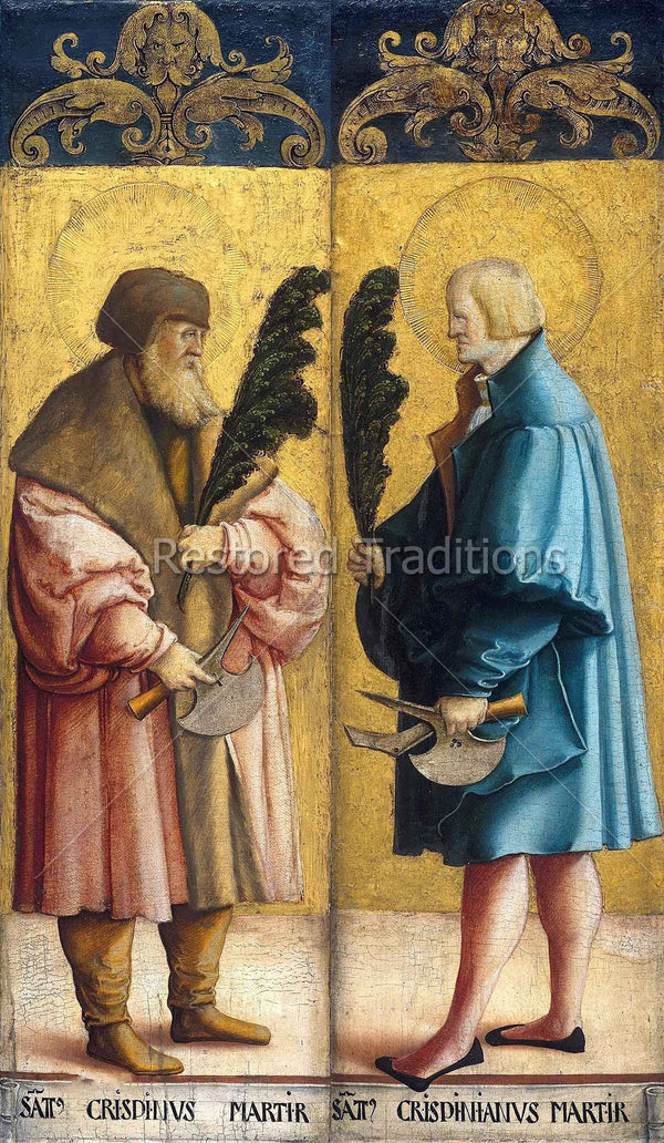 Sts. Crispin and Crispinianus | High Resolution Stock Art - Restored ...