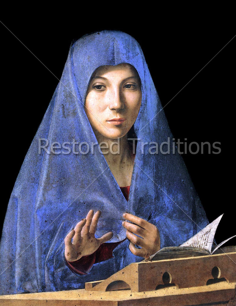 Mary Annunciate, Messina | Stock Art in High Resolution - Restored ...
