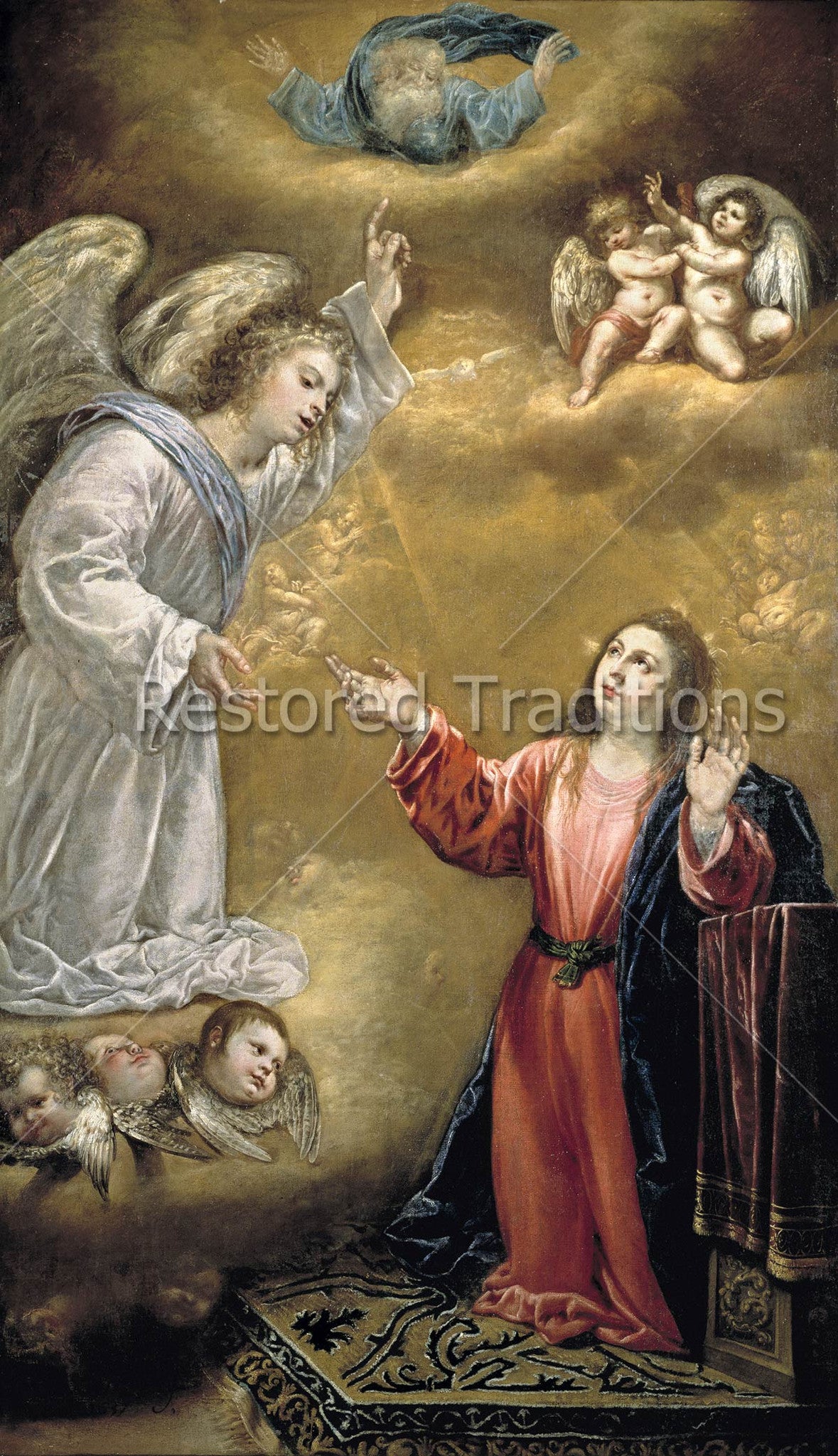 Angel Gabriel And Mary