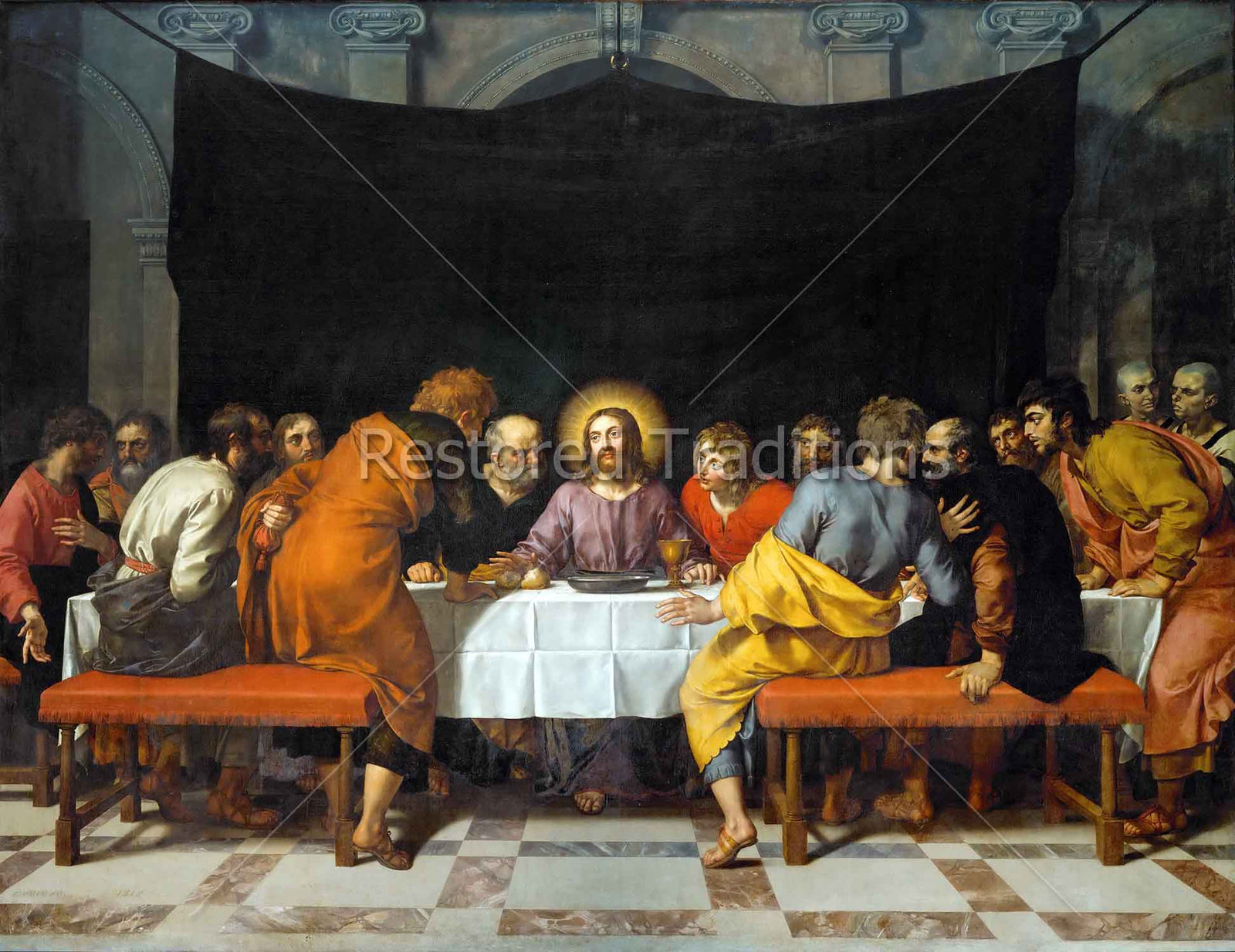 Last Supper, by Pourbus | High Resolution Image - Restored Traditions