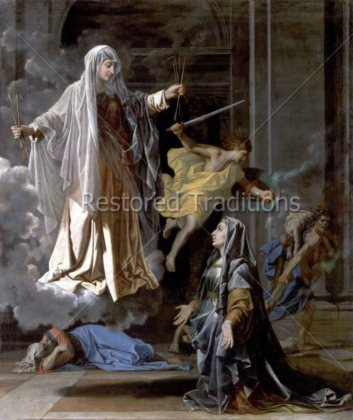 St. Frances of Rome | High Resolution Stock Art - Restored Traditions