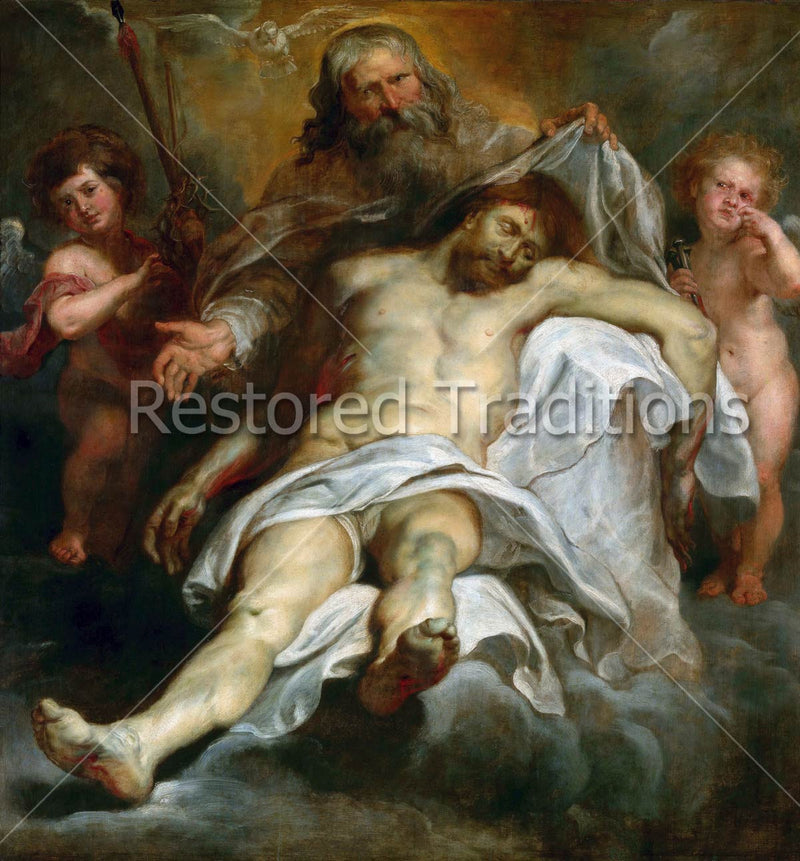 Three Divine Persons | High Resolution Stock Art - Restored Traditions