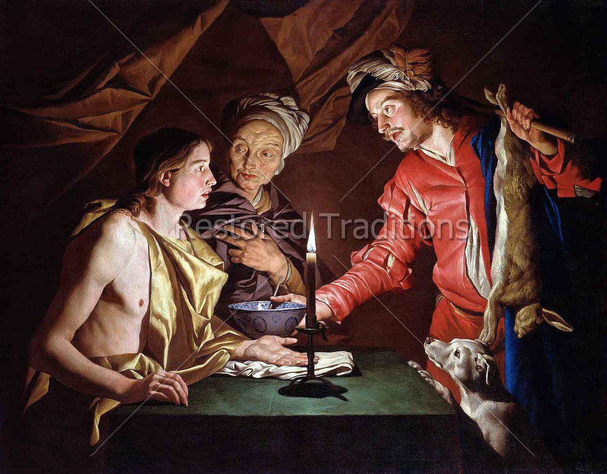 Esau and Jacob | Royalty-Free Religious Image - Restored Traditions