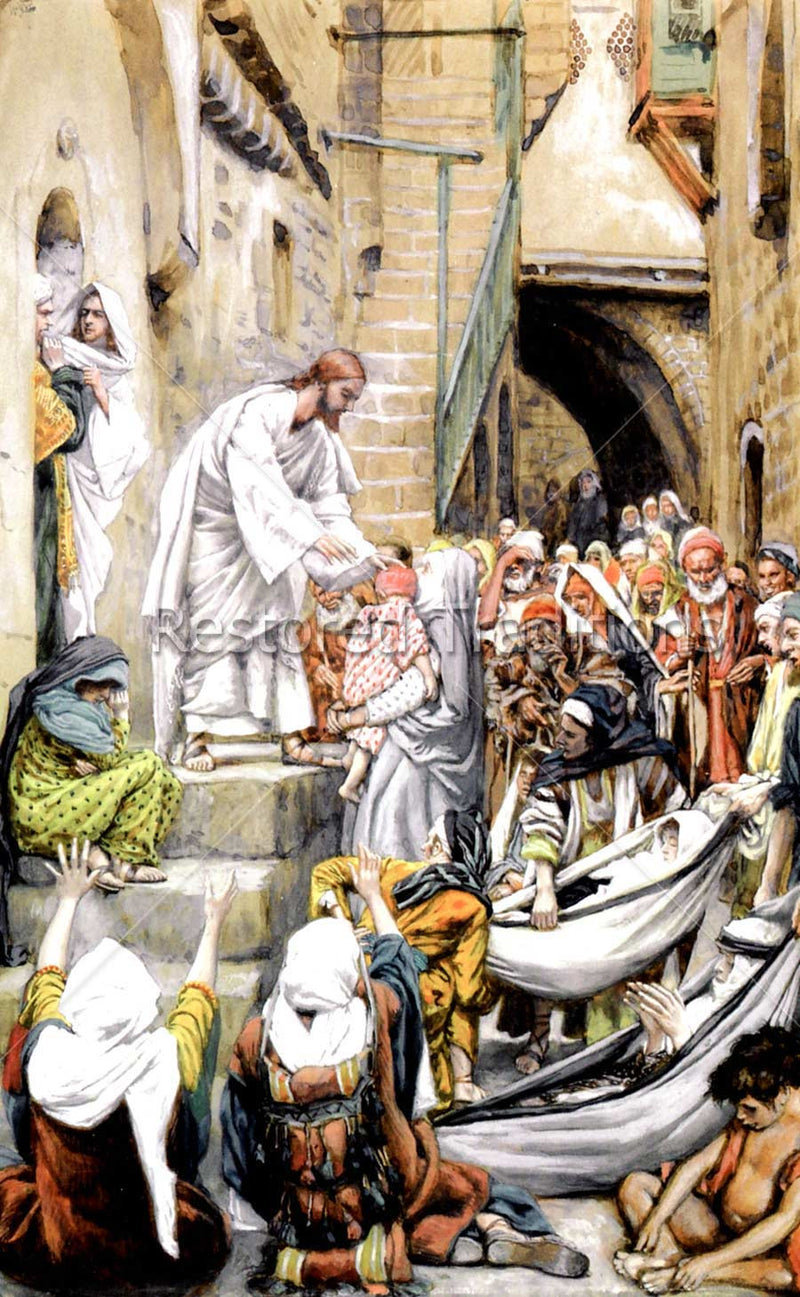 Jesus Christ Healing Sick & Exorcising | Royalty-Free Image, by Tissot ...