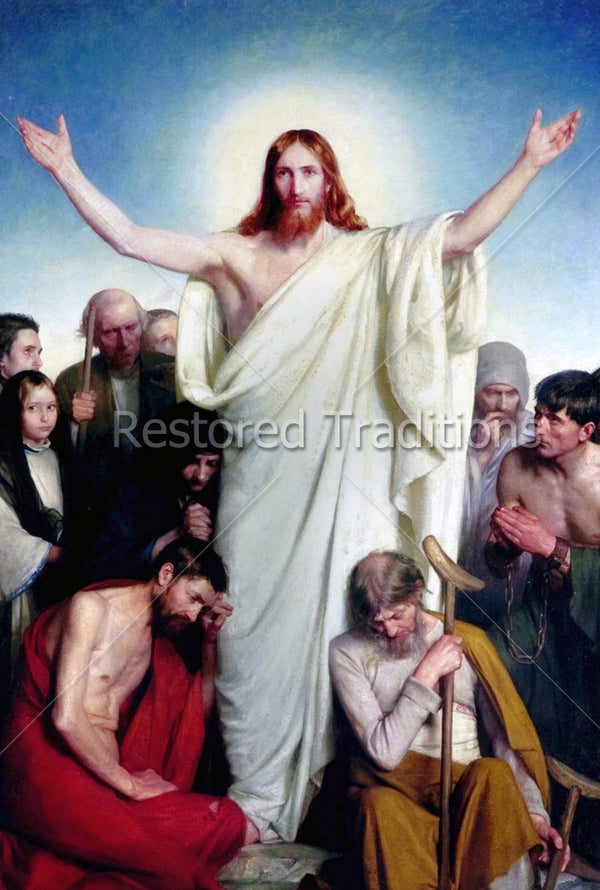 Christ Beckoning All to Come to Him | Stock Art in High Resolution ...