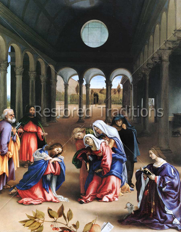 The Farewell of Jesus Christ and the Virgin Mary | Stock Art Image ...