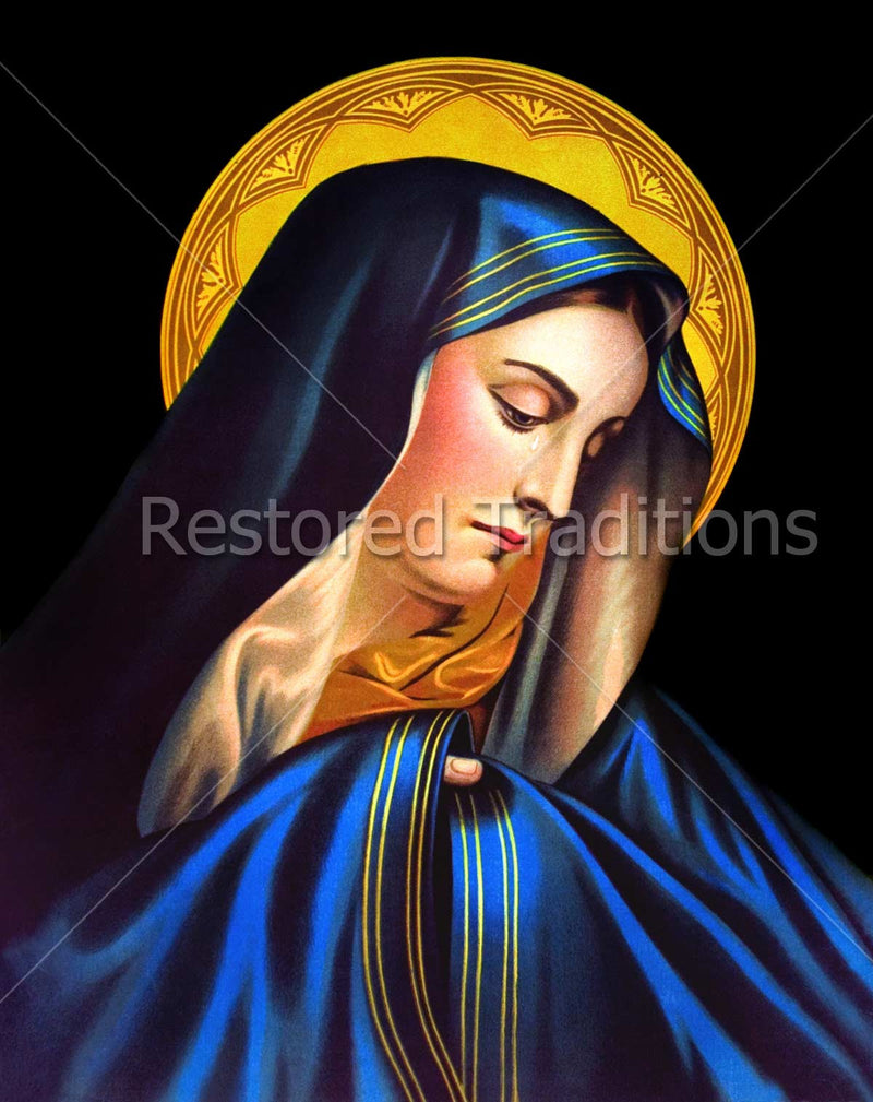 Mater Dolorosa | High Resolution Stock Art - Restored Traditions