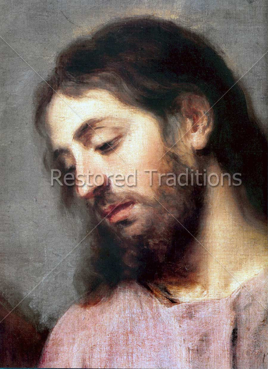 Portrait of Jesus Christ, by Esteban Murillo | Stock Art - Restored ...