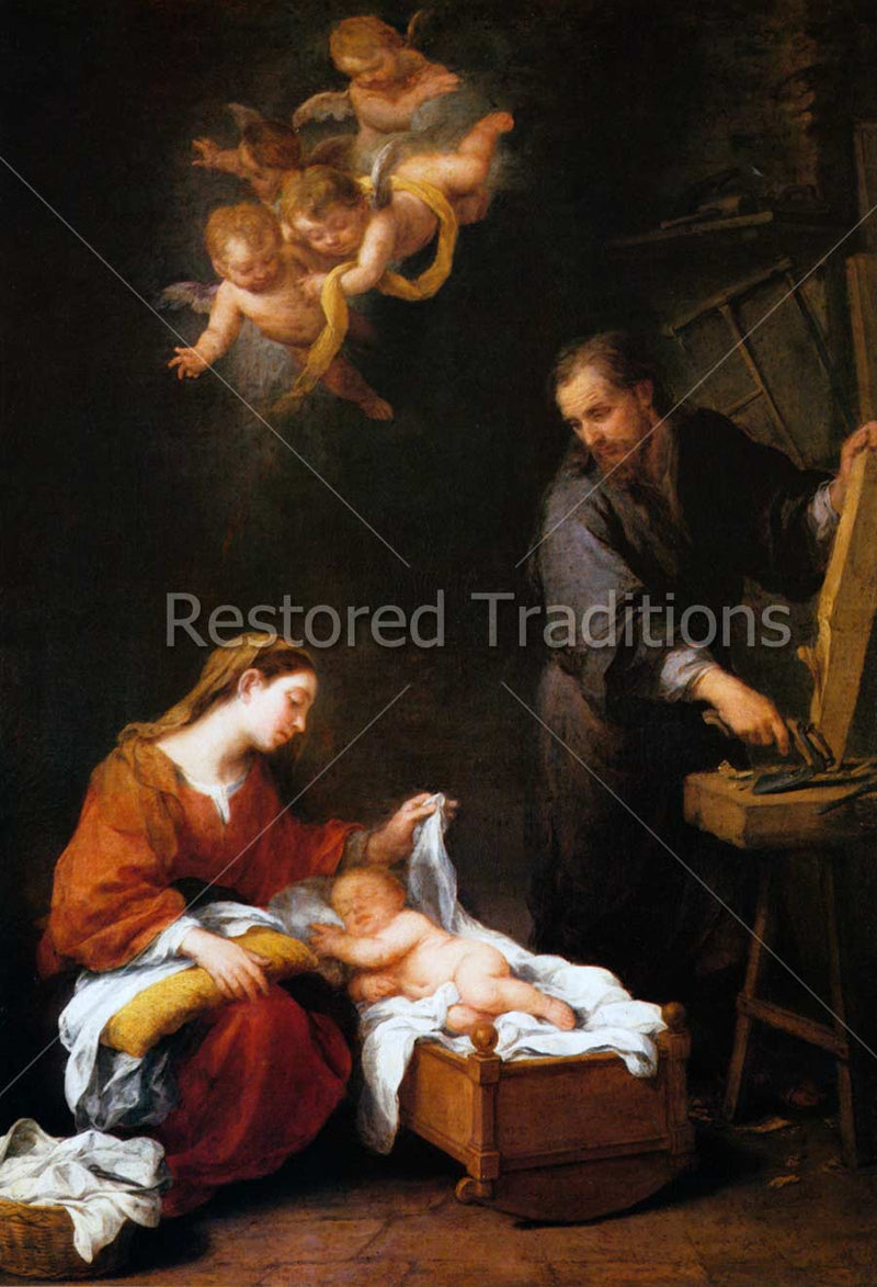 The Holy Family – Murillo | High-Quality Download - Restored Traditions