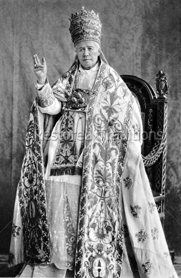 Stock Art | Pope Saint Pius X Wearing Papal Tiara - Restored Traditions
