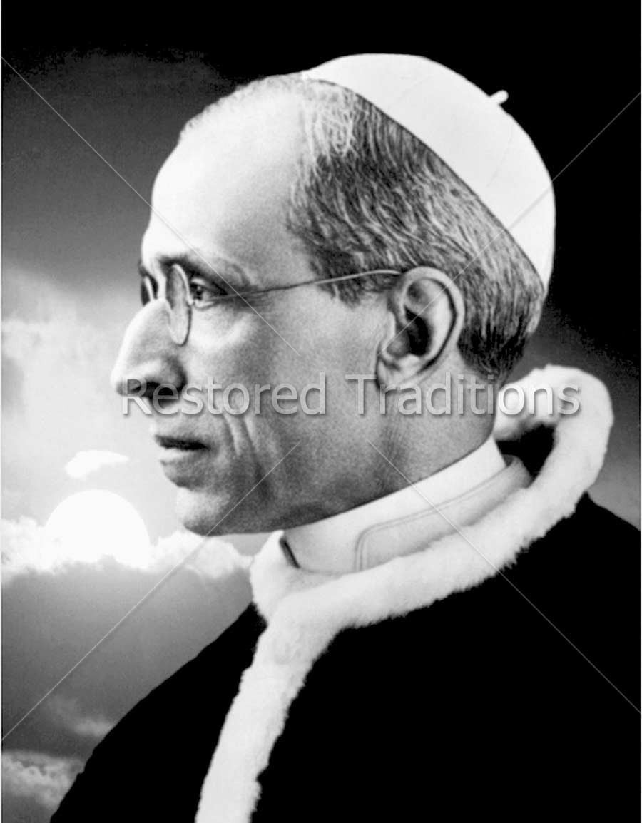 Pope Pius XII Portrait | High Resolution Photo - Restored Traditions